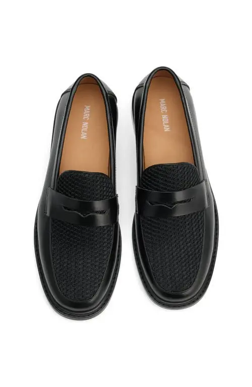 MARC NOLAN Calum Leather Penny Loafers
