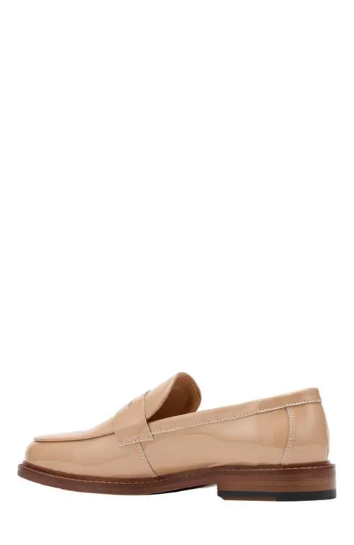 MARC NOLAN Calum Leather Penny Loafers - Cream