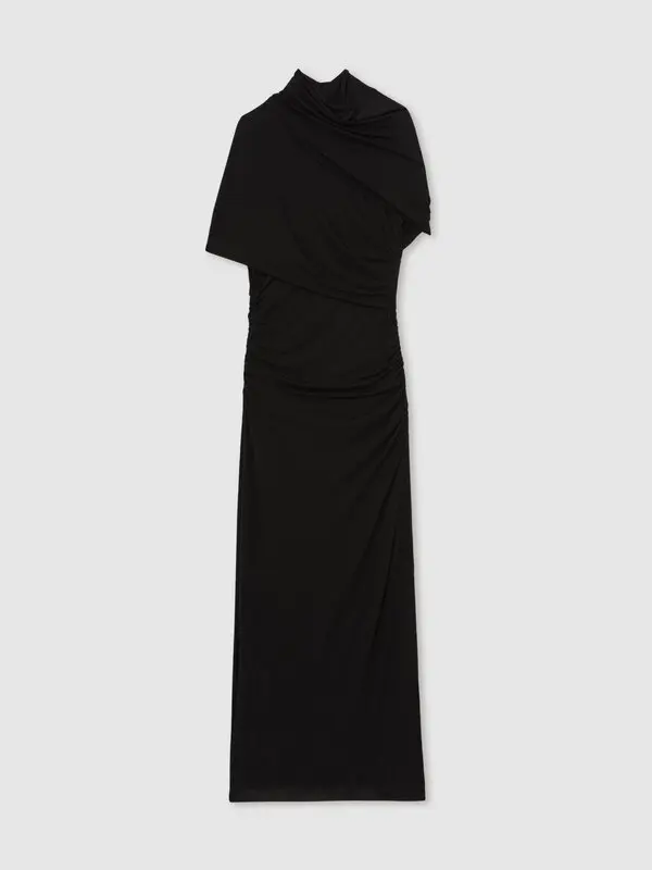 REISS Ruched Midi Dress