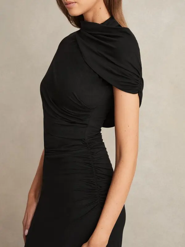 REISS Ruched Midi Dress