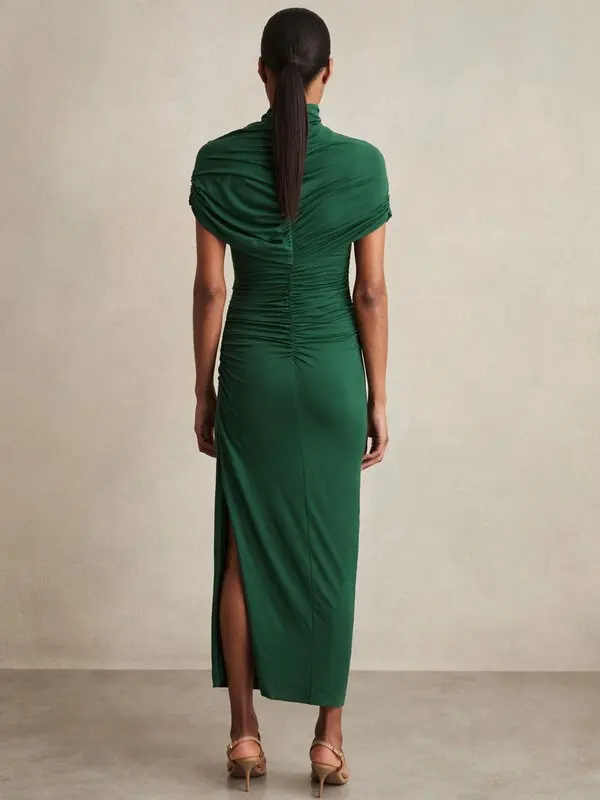 REISS Ruched Midi Dress