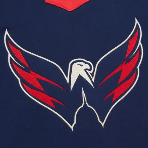 Mitchell & Ness Washington Capitals Heritage Lace-up Pullover Sweatshirt