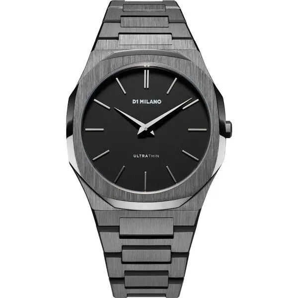 D1 MILANO Ultra Thin Bracelet Watch - Gun Metal