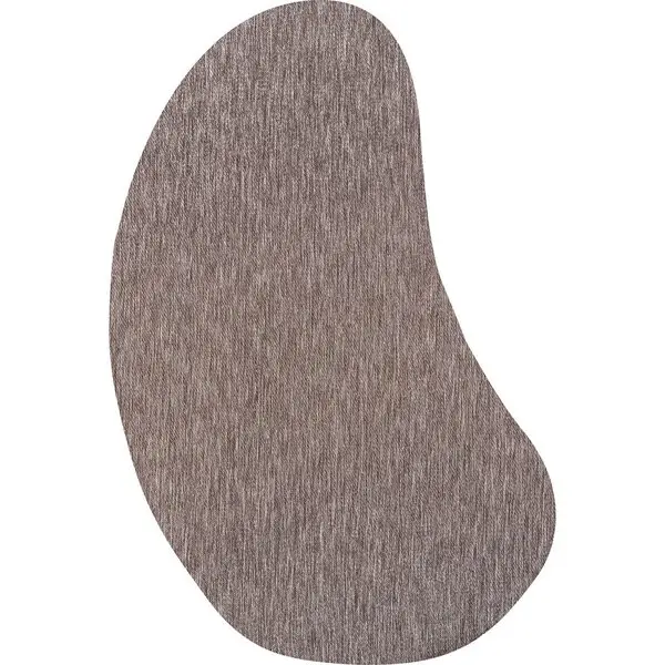 JONATHAN Y Evan Modern Rustic Organic Curve Indoor/outdoor Shaped Area Rug - Brown