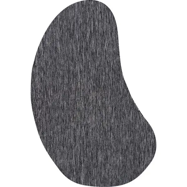 JONATHAN Y Evan Modern Rustic Organic Curve Indoor/outdoor Shaped Area Rug - Dark Gray