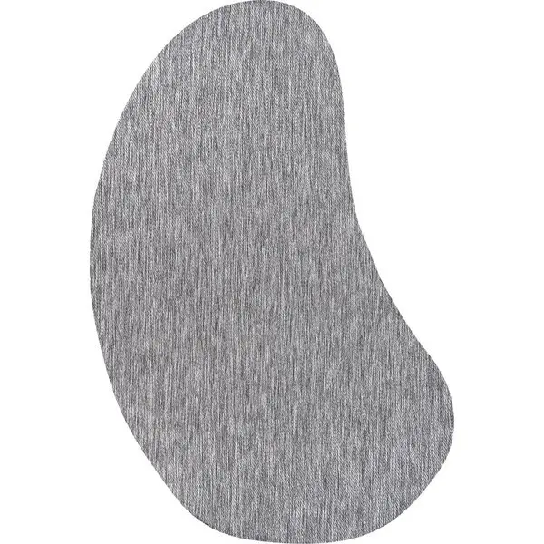 JONATHAN Y Evan Modern Rustic Organic Curve Indoor/outdoor Shaped Area Rug - Gray