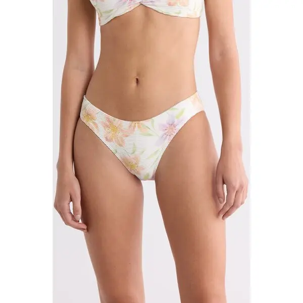BILLABONG Day Driftin' Lowrider Bikini Bottoms - White Multi