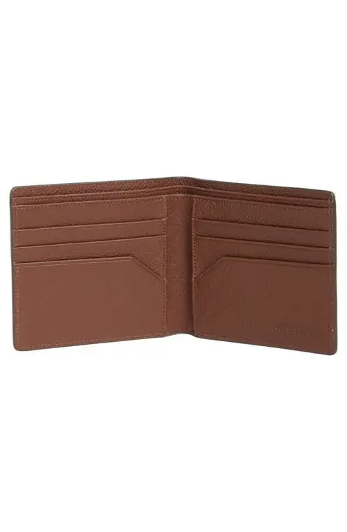 Nordstrom Slim Pebble Leather Bifold Wallet - Chestnut