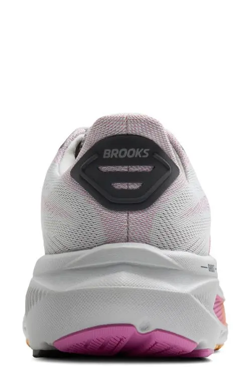 Brooks Ghost 17 Running Shoe - Oyster/ Apricot/ Pink