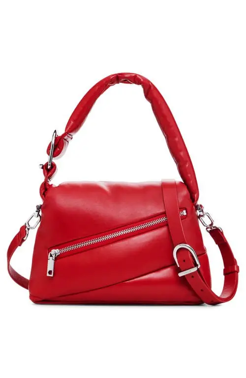 Desigual Small Quilted Sheepskin Leather Handbag