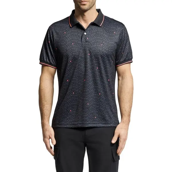 Psycho Bunny Winston Print Sport Polo