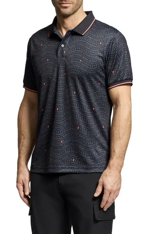 Psycho Bunny Winston Print Sport Polo