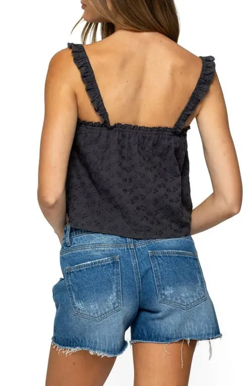 EDIKTED Embroidered Eyelet Cotton Camisole