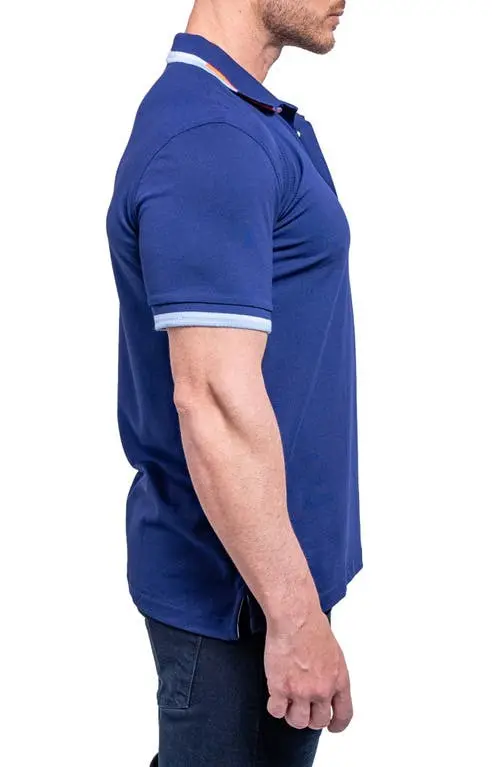 MACEOO Tipemb42 Piqué Polo - Blue