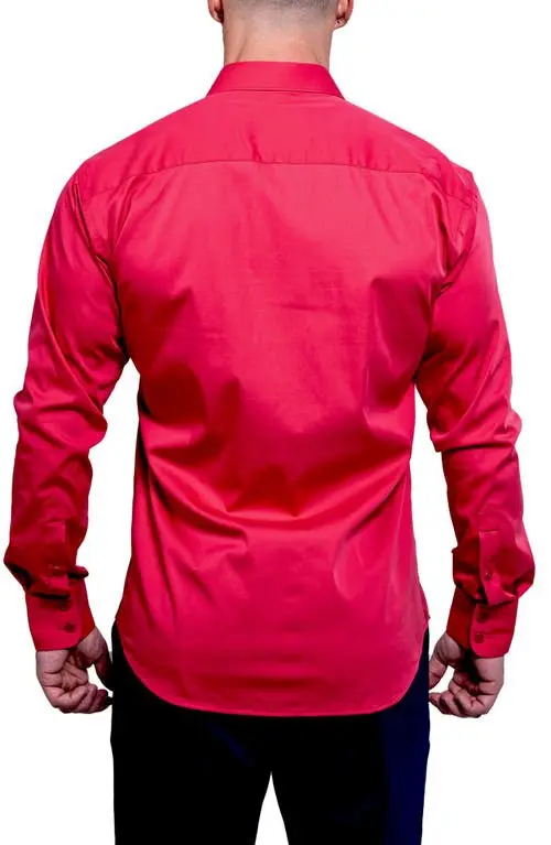 MACEOO Einstein Aristocratluxestretch Button-up Shirt - Red