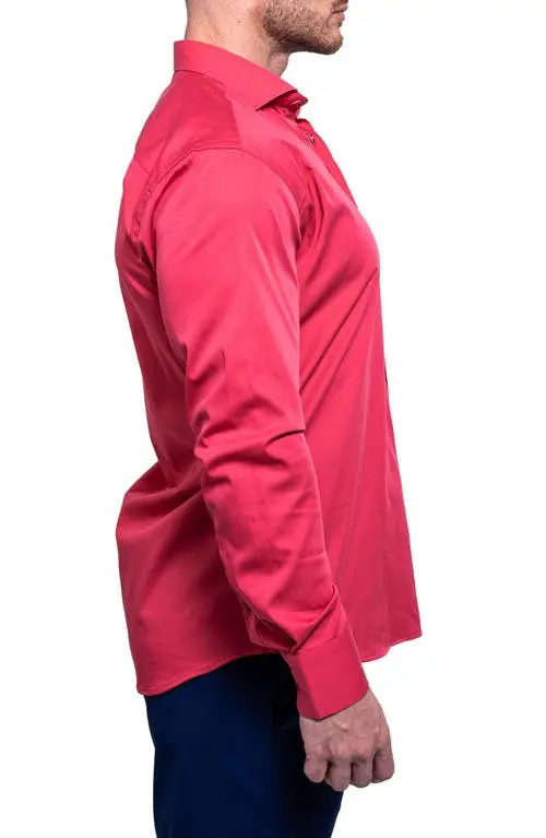 MACEOO Einstein Aristocratluxestretch Button-up Shirt - Red