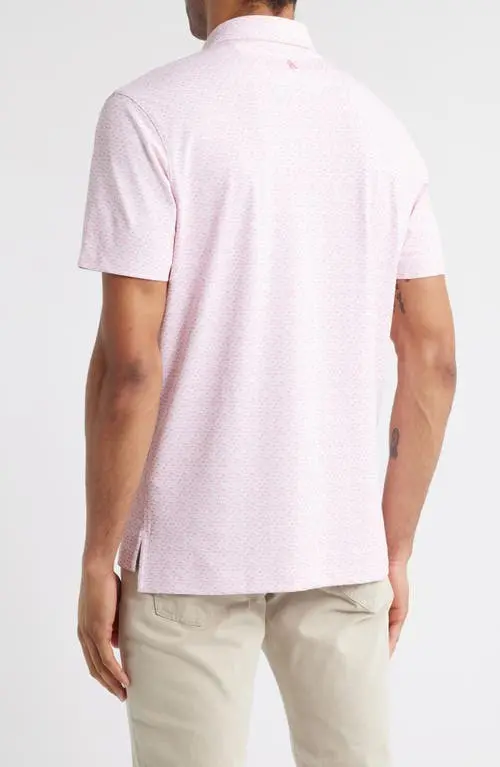 Johnnie-o Flock Yeah Flamingo Print Prep-formance Golf Polo