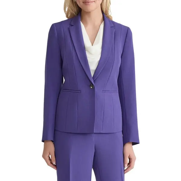 KASPER Panel Seamed Jacket - Regal Purple