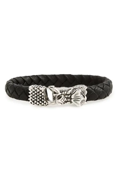 KING BABY STUDIO Leather Bracelet With Dragon Clasp