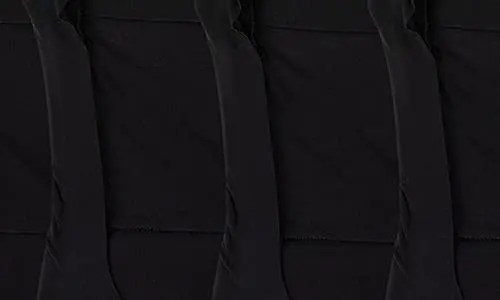 MEMOI Assorted 4-pack Cushioned Liner Socks - Black