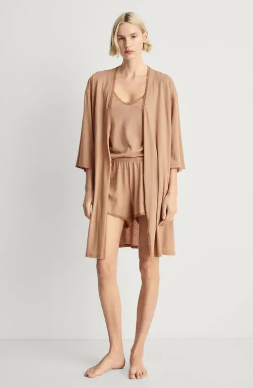 Mango Cotton Blend Robe