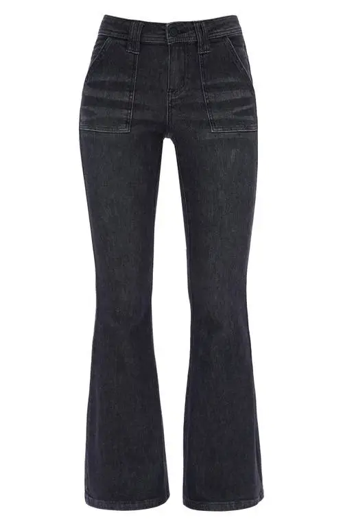 BAYEAS Low Rise Flare Jeans - Black