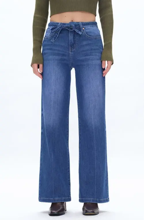 BAYEAS High-waist Wide-leg Jeans - Starlight