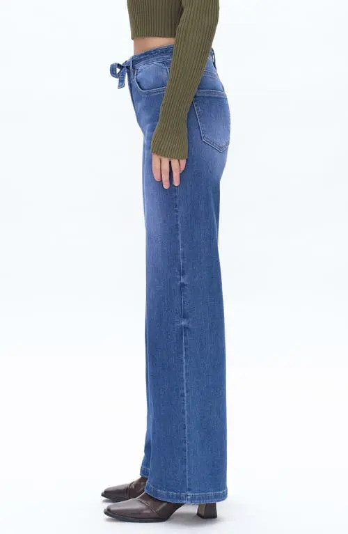 BAYEAS High-waist Wide-leg Jeans - Starlight