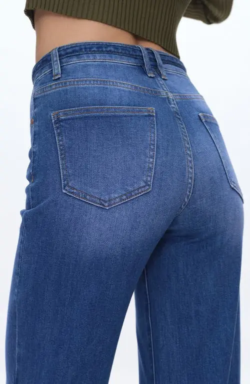 BAYEAS High-waist Wide-leg Jeans - Starlight