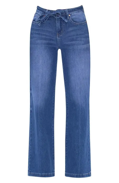 BAYEAS High-waist Wide-leg Jeans - Starlight