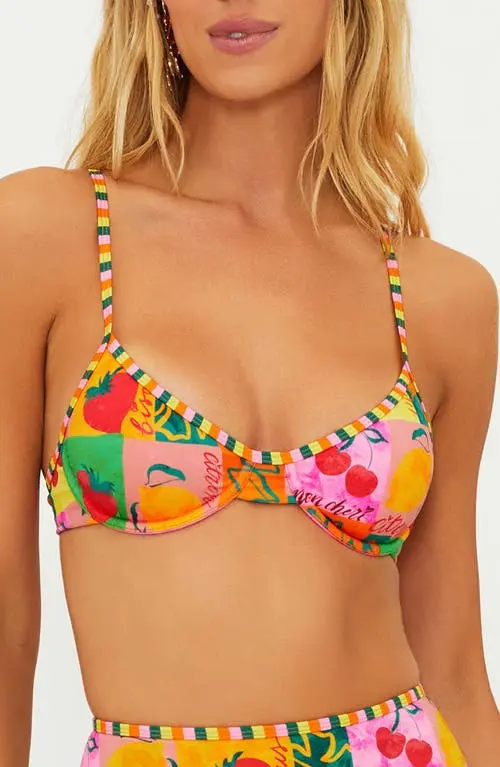 Beach Riot Kori Underwire Bikini Top - Fruit Mar