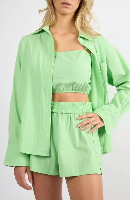 VIENS AVEC MOI The Everyday Boyfriend Shirt - Green