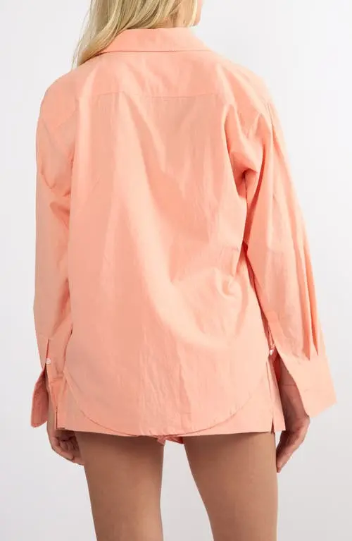 VIENS AVEC MOI The Everyday Boyfriend Shirt - Peach