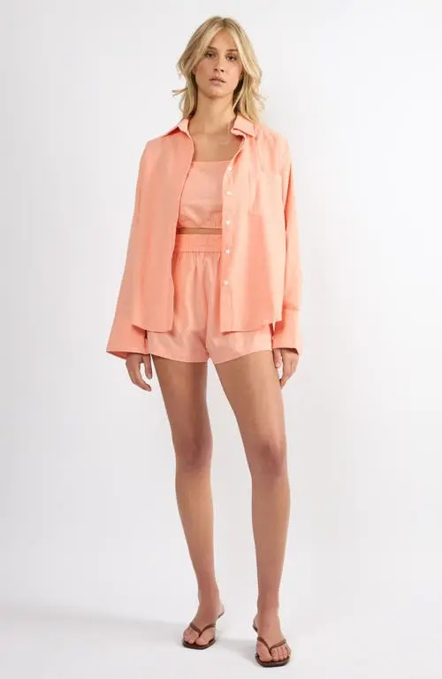 VIENS AVEC MOI The Everyday Boyfriend Shirt - Peach