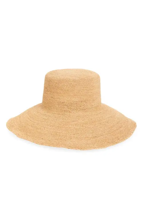 Lack Of Color Inca Wide Brim Straw Bucket Hat - Natural