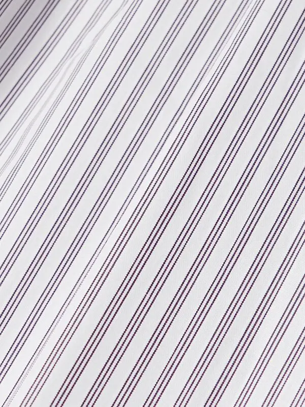 LESET Yoshi Pinstriped Wide-leg Pants