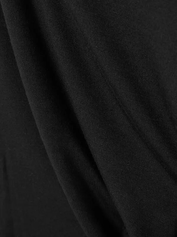 Eterne Harlow Stretch-modal Jersey Turtleneck Tank - Black