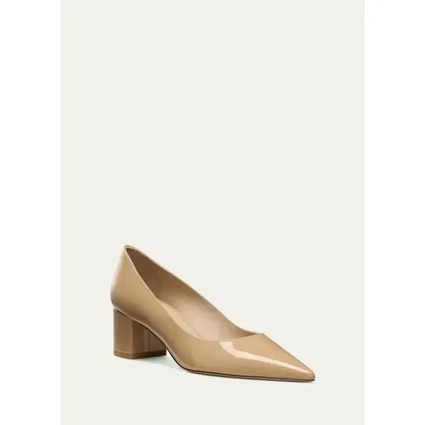 STUART WEITZMAN Power Block-heel Pumps - Adobe