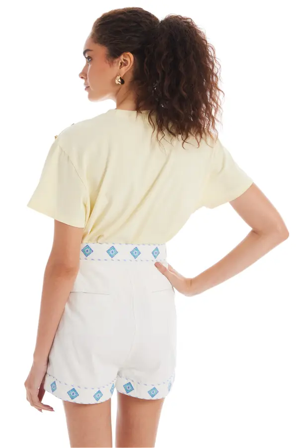 Allison Brooklyn Tee - Yellow