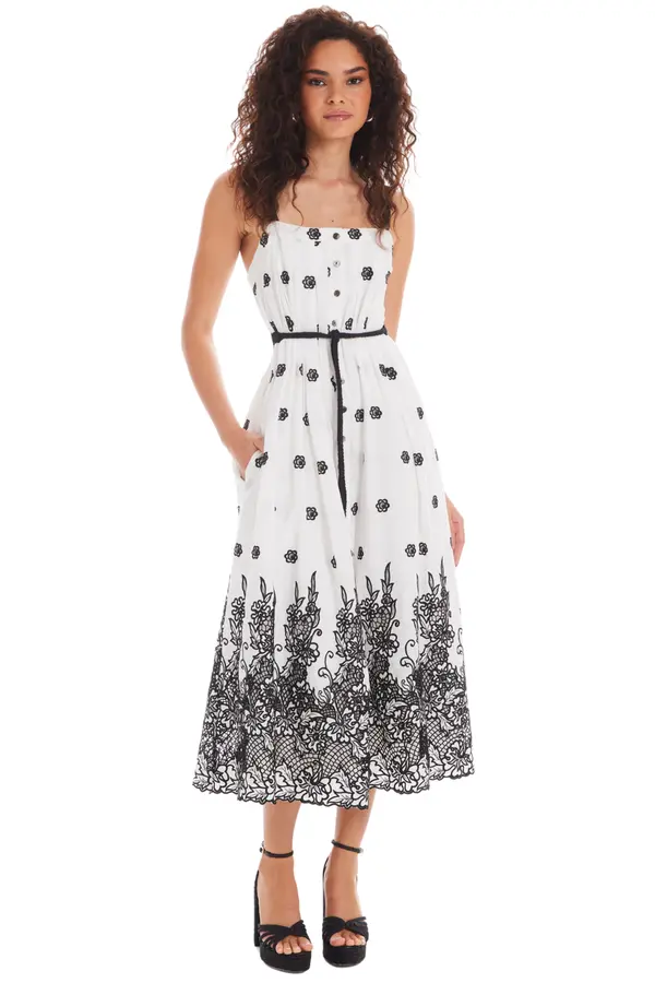 allison new york embroidered dress SCOUT MAXI DRESS – ALLISON New York main image 1