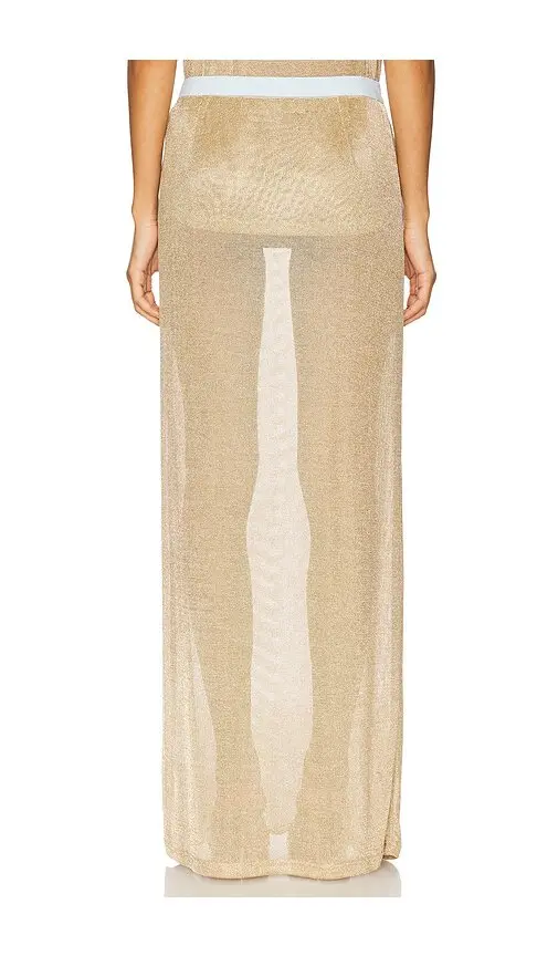 MUMA WORLD Metallic Long Skirt