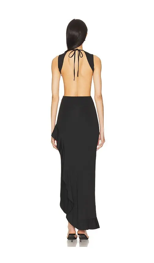 Superdown Frany Backless Maxi Dress