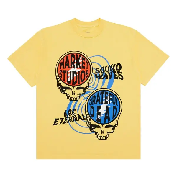 MARKET Exclusive X Grateful Dead Sound Waves Steely Tee - Yellow