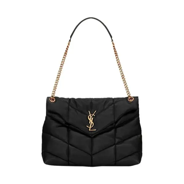 Saint Laurent Puffer Medium Chain Bag - Black