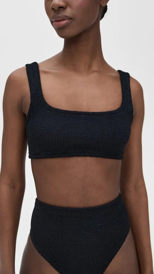 Hunza G Xandra Bikini Top - Black