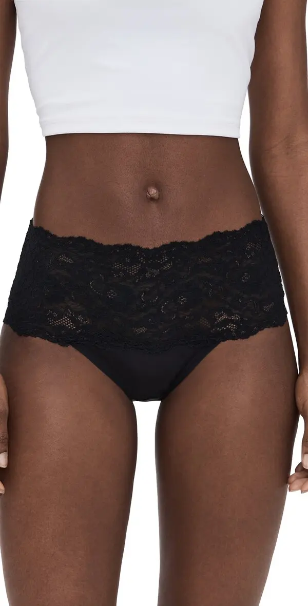 Hanky Panky Silky Skin High-rise Panties - Black