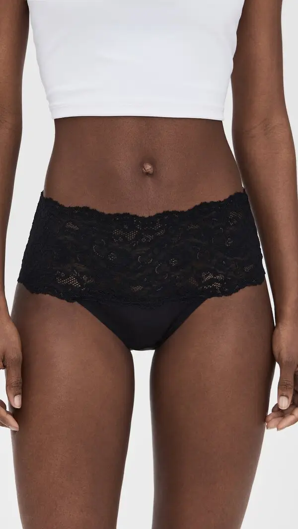 Hanky Panky Silky Skin High-rise Panties - Black