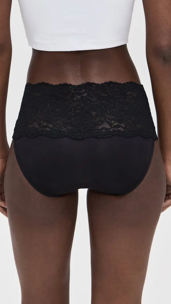 Hanky Panky Silky Skin High-rise Panties - Black