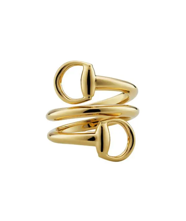 Gucci Horsebit 18k Contrarie Ring - Gold