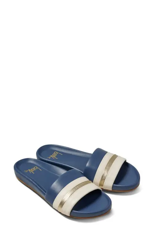 Beek Gallito Stripe Slide Sandal - Navy